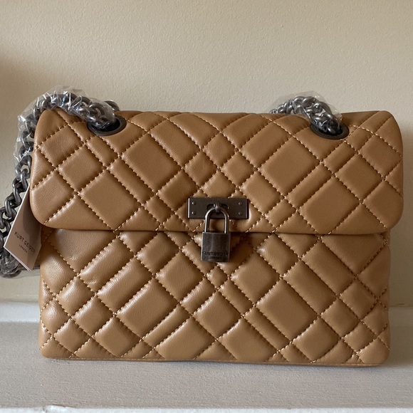 Bags | Kurt Geiger Brixton Diamond Quilted Pad Lock Shoulder Bag | Poshmark